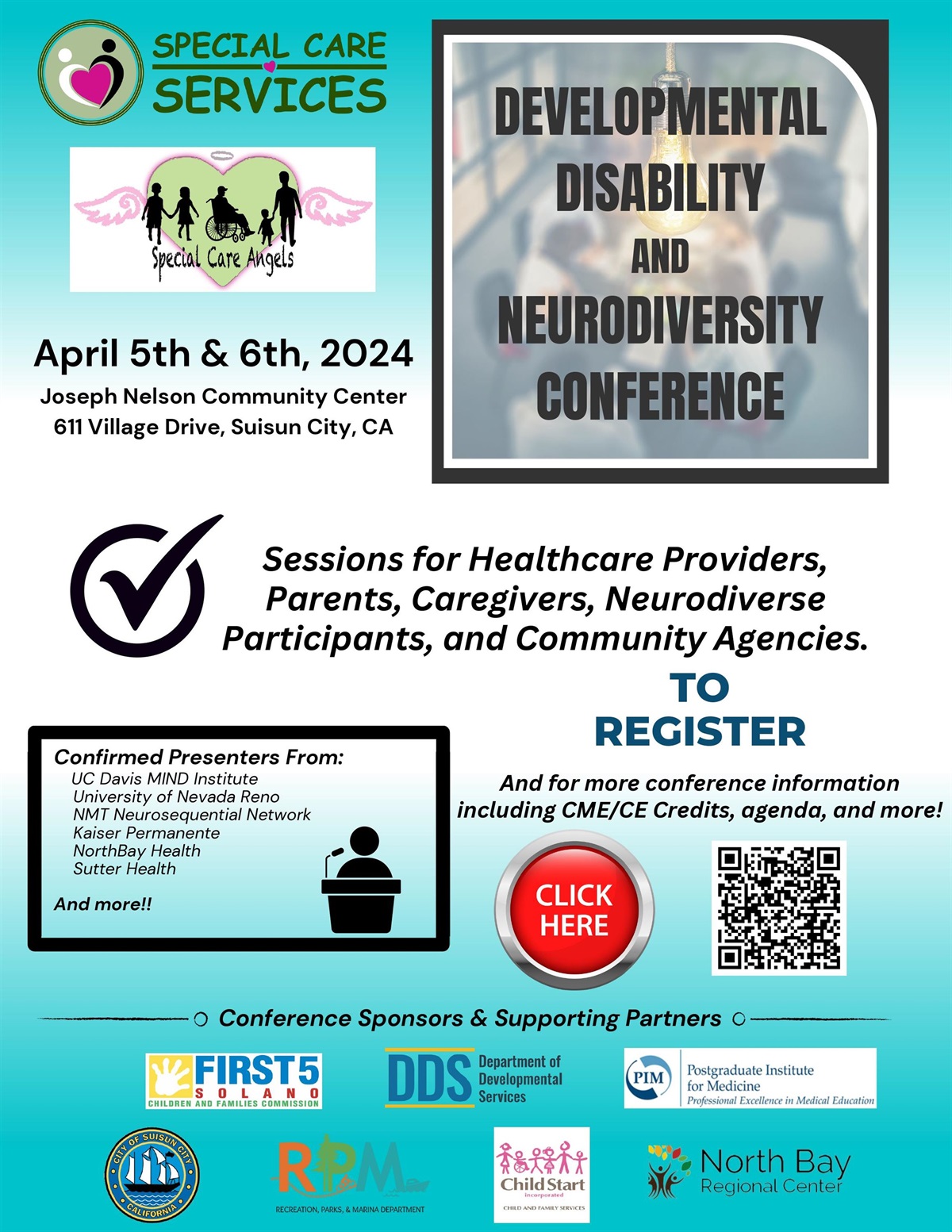Developmental Disability & Neurodiversity Conference - Suisun City, CA