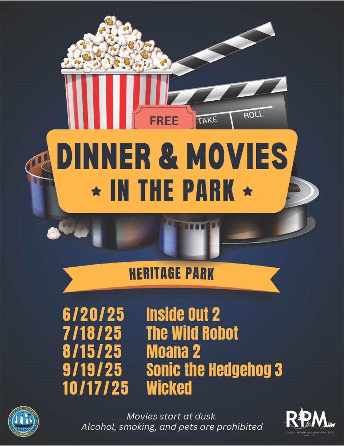 Dinner & Movies in the Park - Suisun City, CA