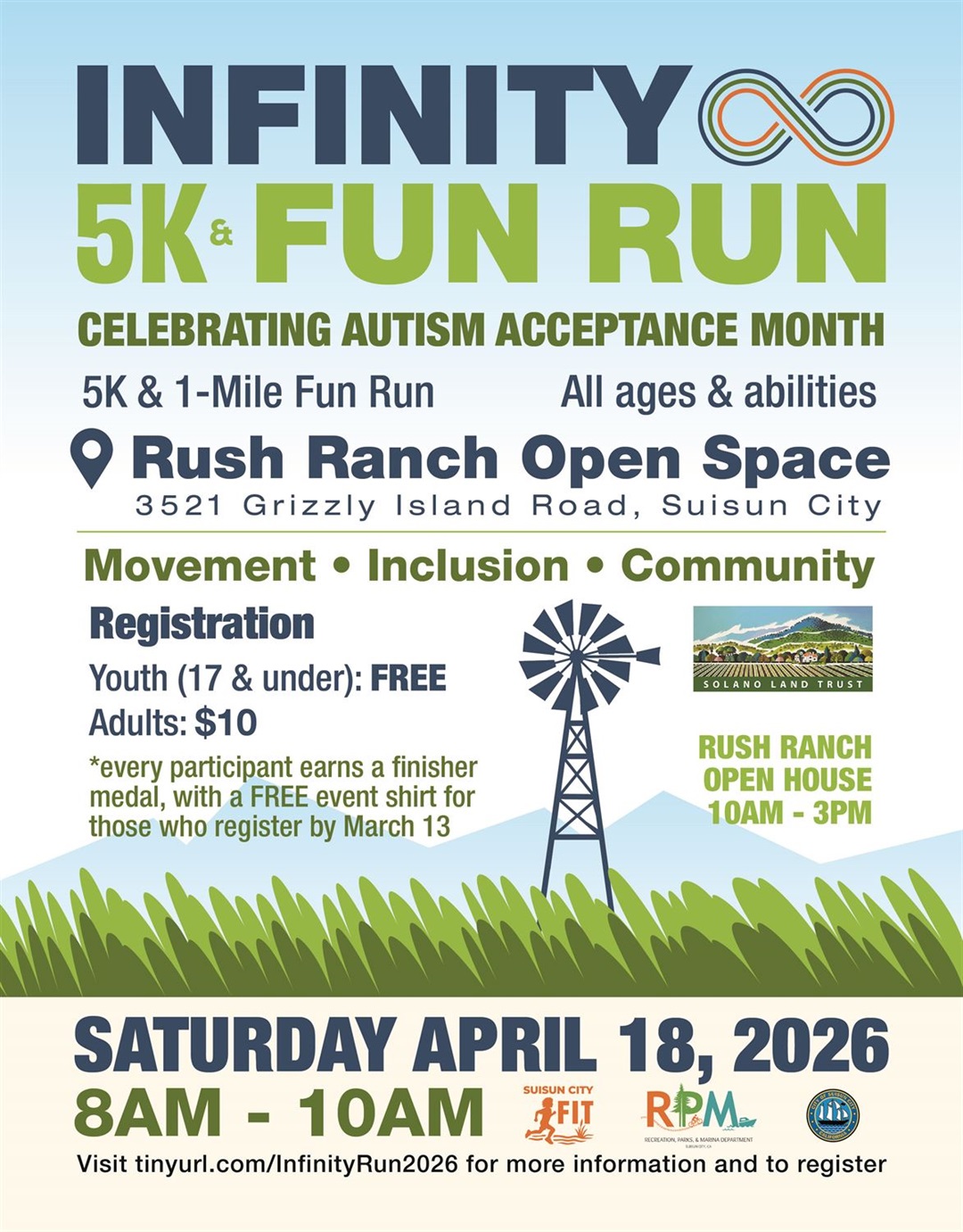 Infinity Fun Run at Rush Ranch Open Space - Suisun City, CA