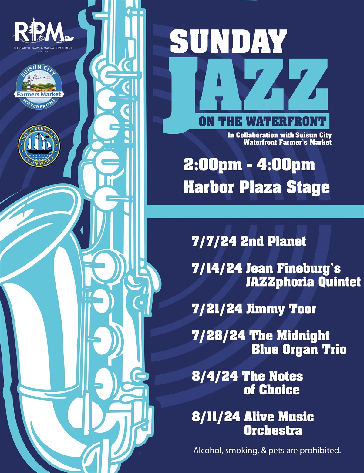 Sunday Jazz on the Waterfront 2024 - Suisun City, CA