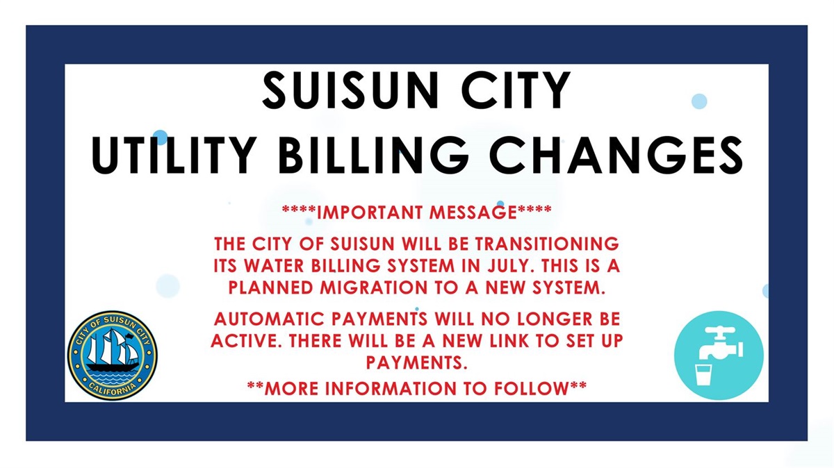 Utility Billing Changes - Suisun City, CA